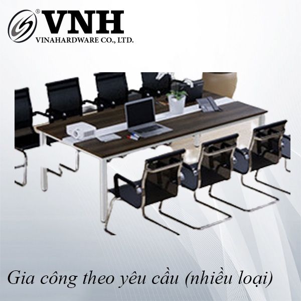 Bộ bàn tháo ráp oval Vinahardware có hộp đèn, sơn xám -VNH35001300