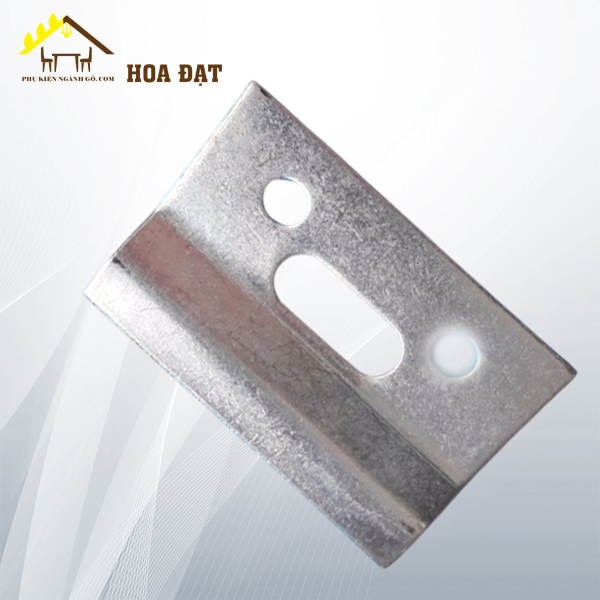 Bas (pát) sắt xi trắng Vinahardware kích thước 60mm*40mm dày 2mm P6040