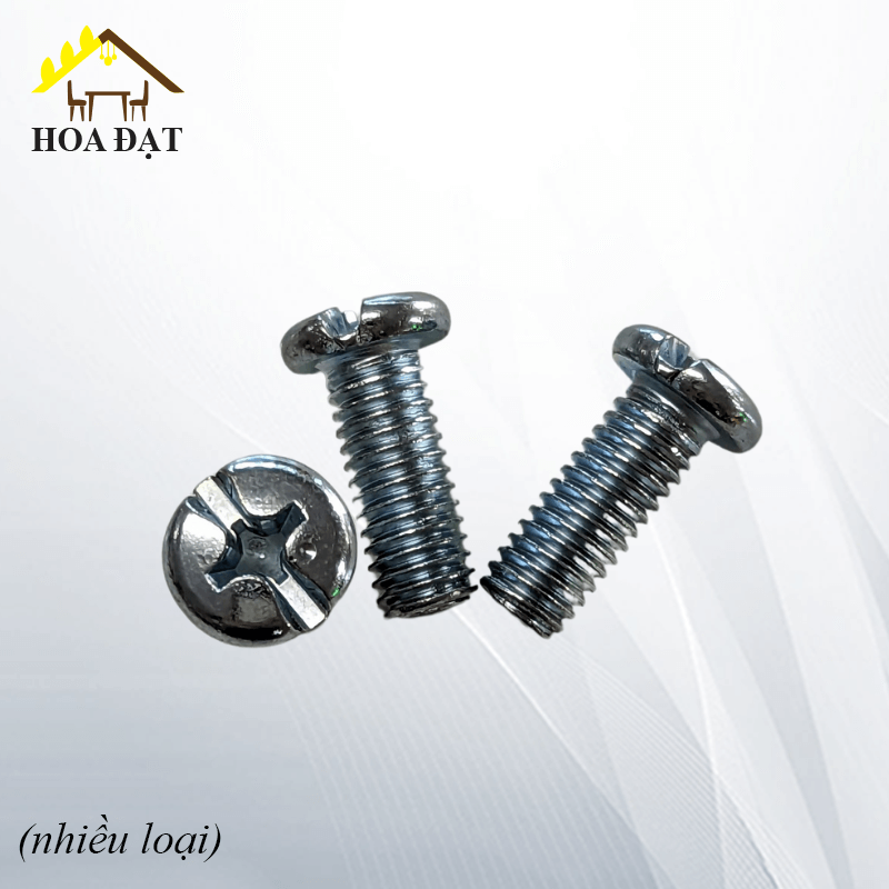 Bulong xẻ rãnh M4 Vinahardware, màu trắng - HSS470W