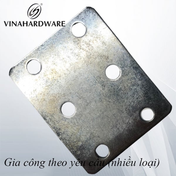 Pat sắt Vinahardware kích thước 65x80x2mm, xi trắng -P6582