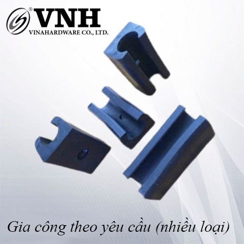 Nút nhựa ốp ống có lỗ Vinahardware, màu đen-PB19B4