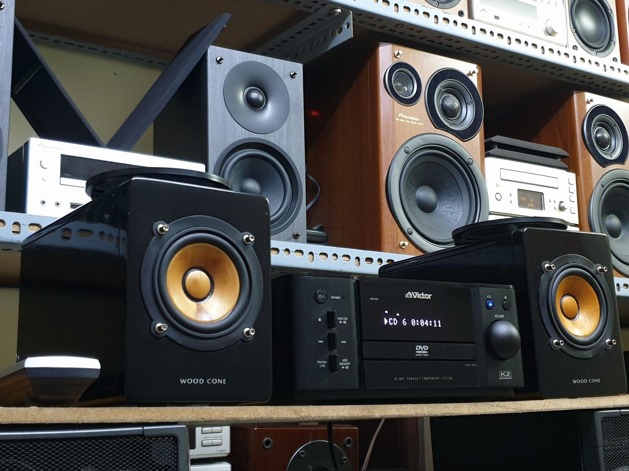 Dàn Mini Nhật Victor Ex Br3 Loa Toàn Dải Màng Gỗ Yến Âm Thanh Bãi Dàn Nội Địa Nhật And Đĩa Cd Gốc