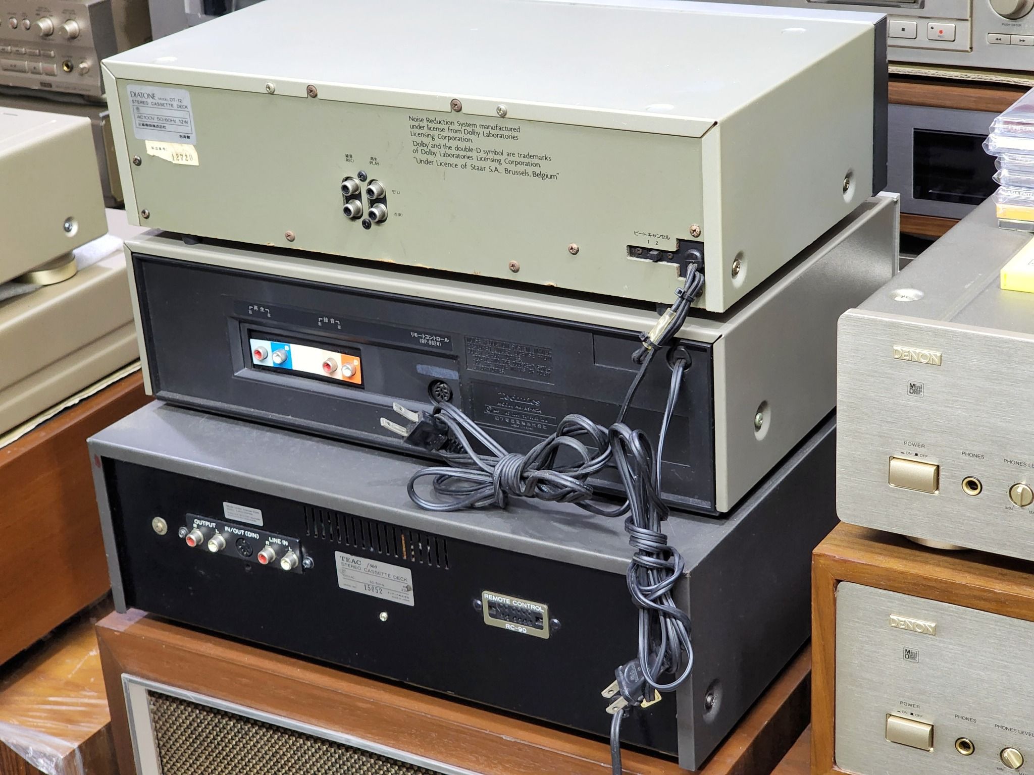 3 Mẫu Cassette Nhật đẹp & hiếm: TEAC F500, TECHNICS M24, DIATONE DT12 ...