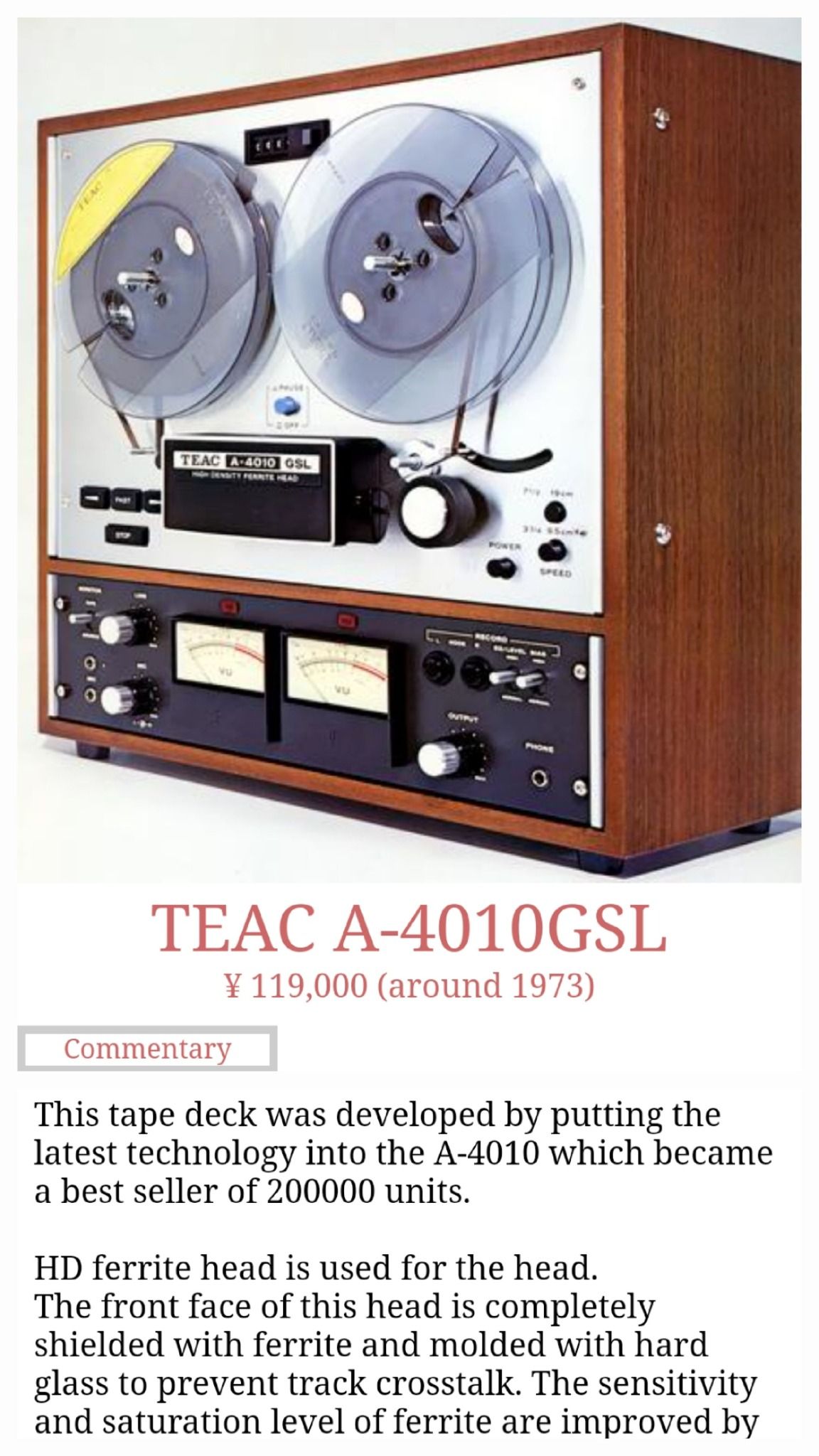 Đầu băng cối TEAC A4010 GSL bản nâng cấp đáng chơi – Dàn Nội Địa Nhật & Đĩa CD Gốc