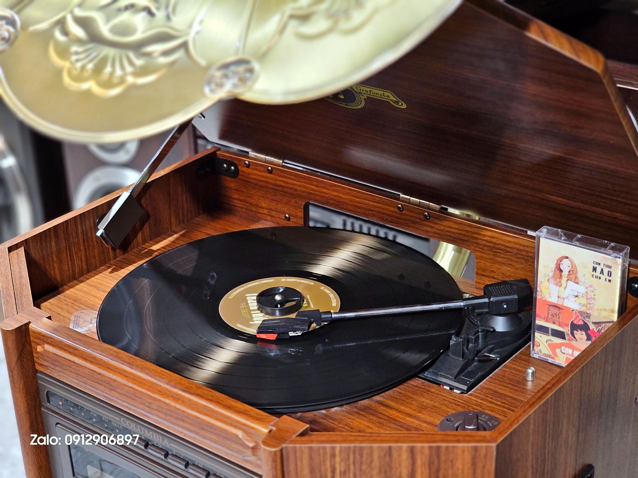 Tủ đài đĩa than loa kèn COLUMBIA GP70 đời cuối đáng sưu tầm – Dàn Nội ...
