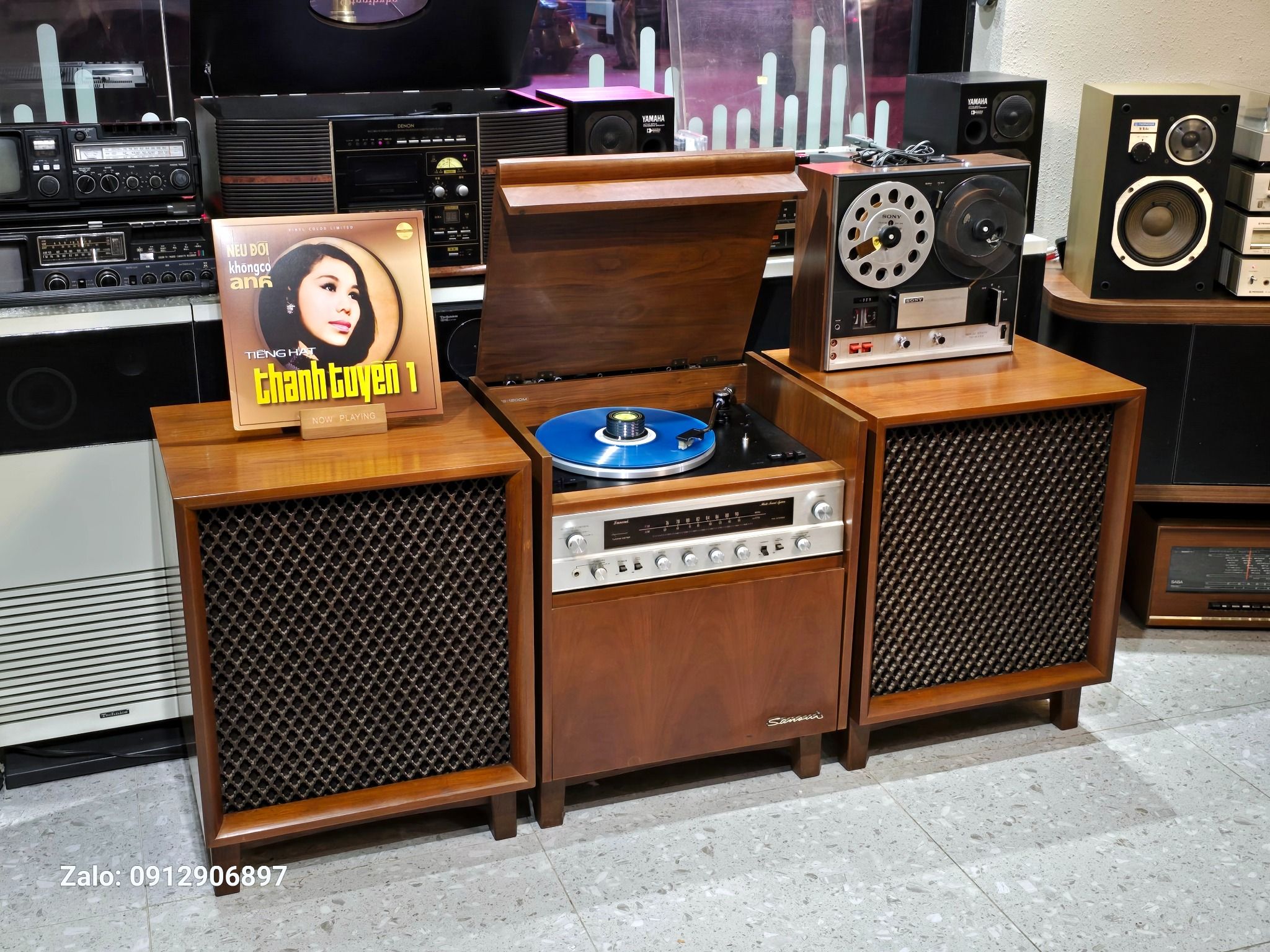 Tủ đài đĩa than: SANSUI APS 1200M một nét đẹp cổ kính – Dàn Nội Địa ...