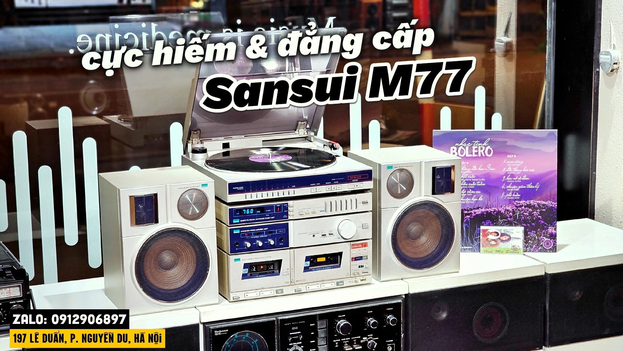 Dàn nội địa Nhật SANSUI M77 tích hợp mâm than hiếm & đẳng cấp – Dàn Nội ...