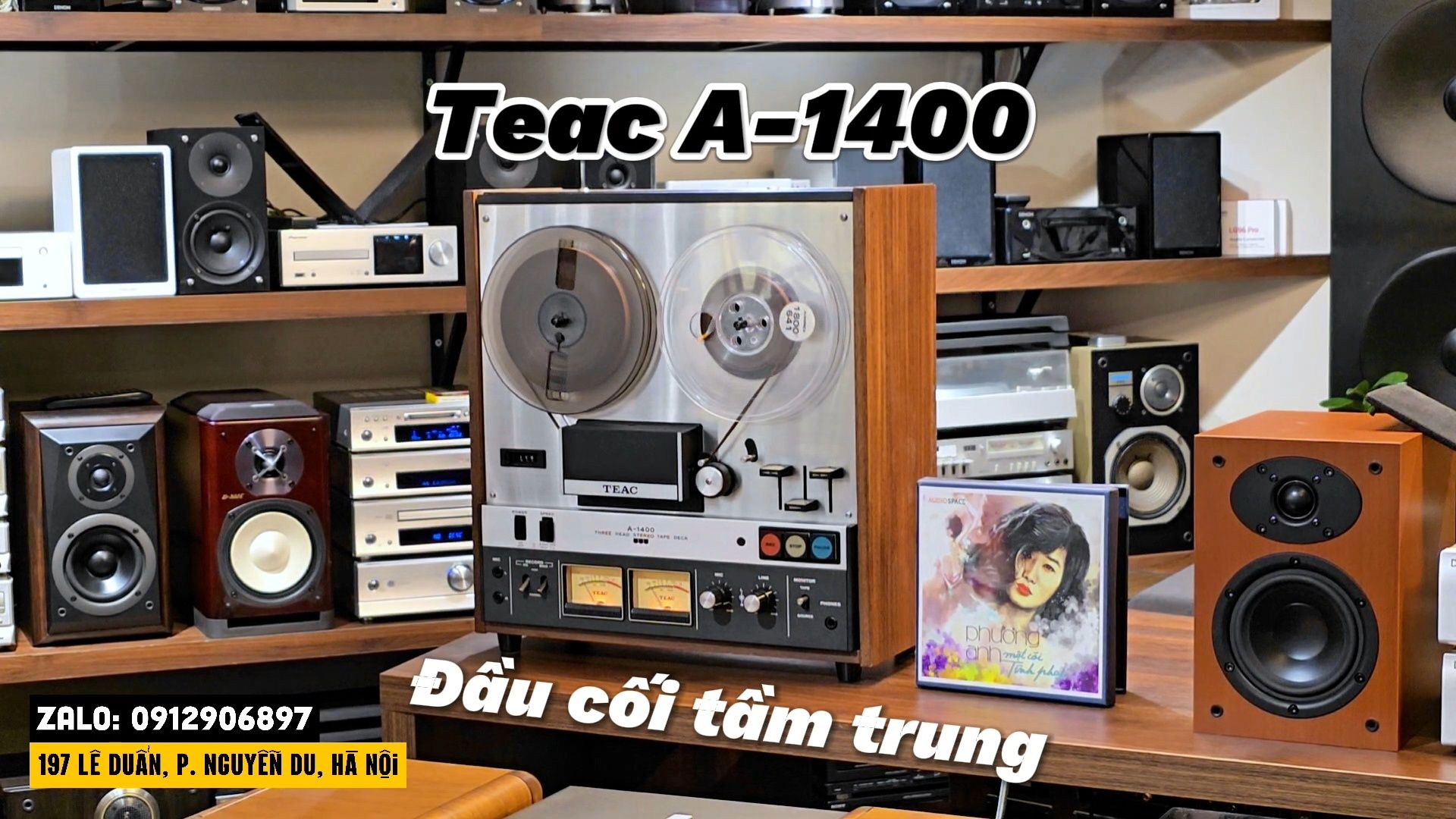 Đầu băng cối Nhật TEAC A1400 chơi băng 7, tiếng cực gấu – Dàn Nội Địa Nhật & Đĩa CD Gốc
