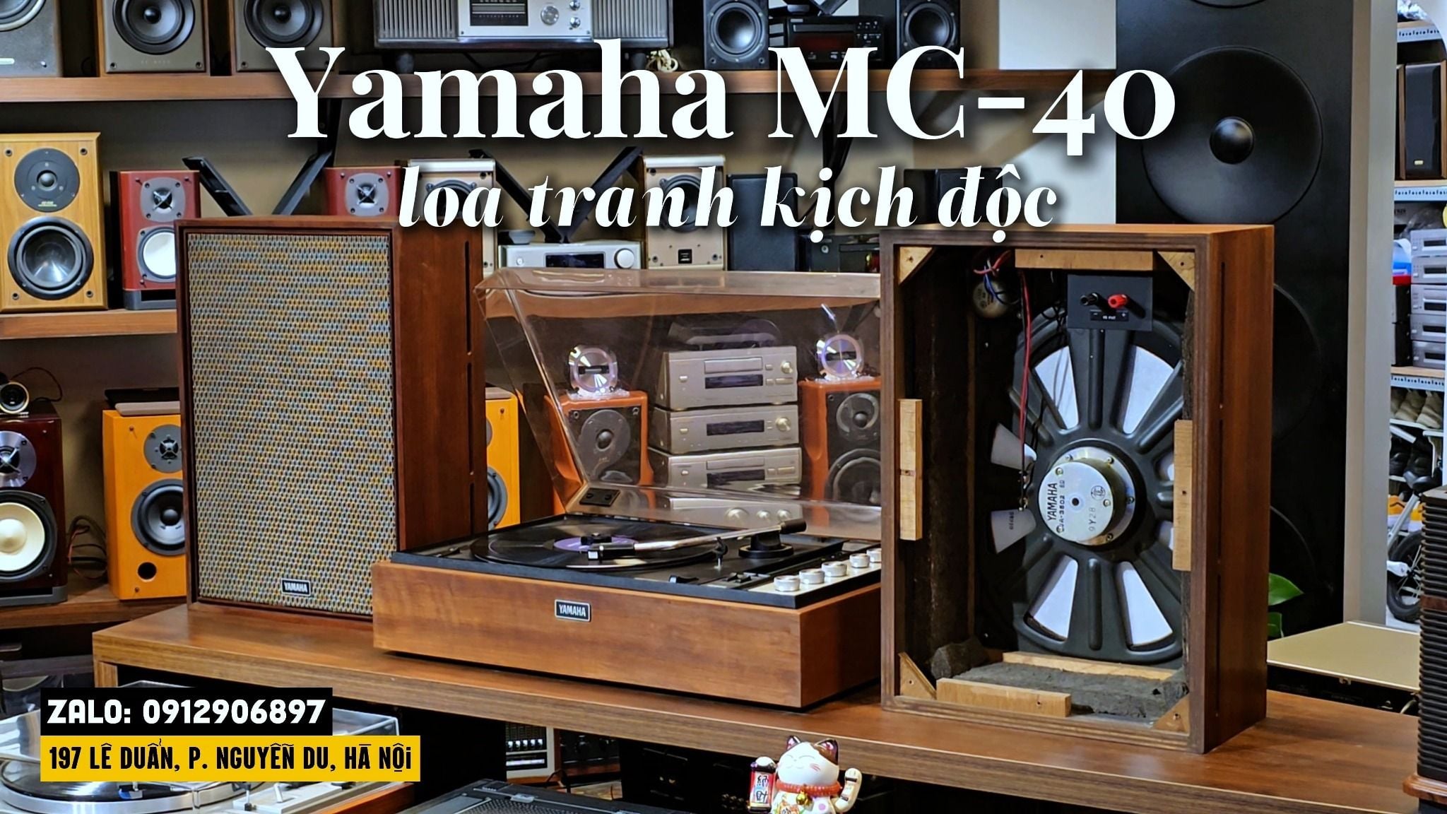 Combo Dàn Yamaha loa tranh kịch độc: Yamaha NS 10, Mâm than MC 40 – Dàn ...