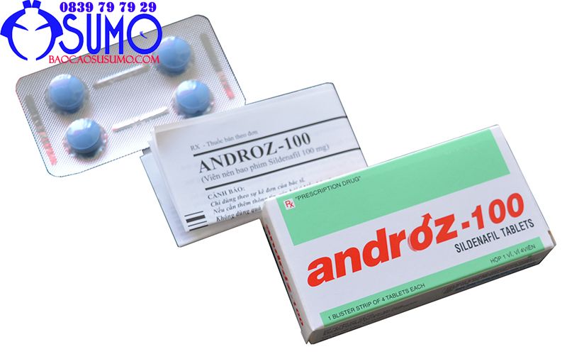 Androz-100 Ấn Độ chính hãng hỗ trợ cương dành cho nam hộp 4 viên – Shop ...