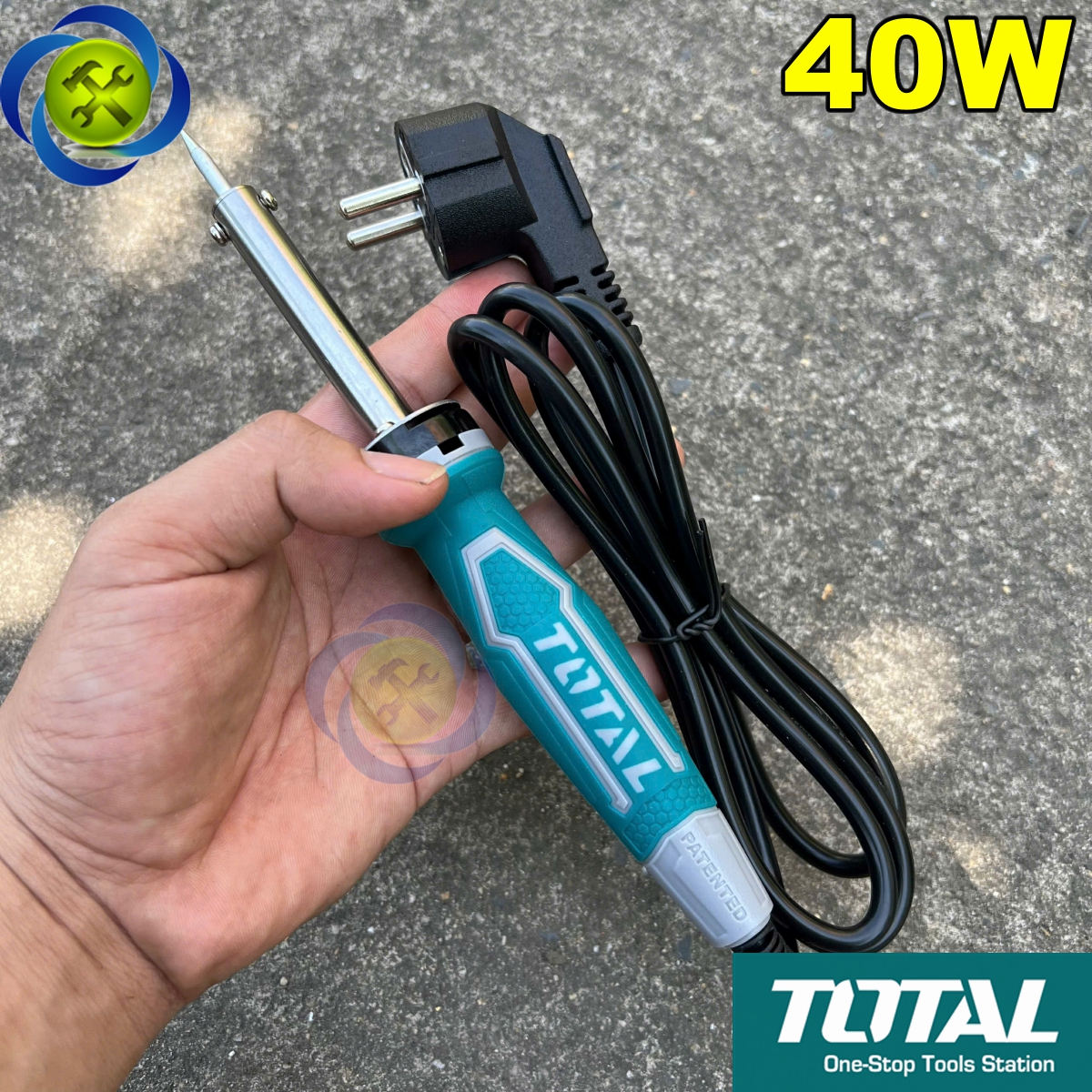 Mỏ hàn chì 40W Total TET1406 loại mũi thẳng – CÔNG TY TNHH DỤNG CỤ CƠ KHÍ THANH TRÚC