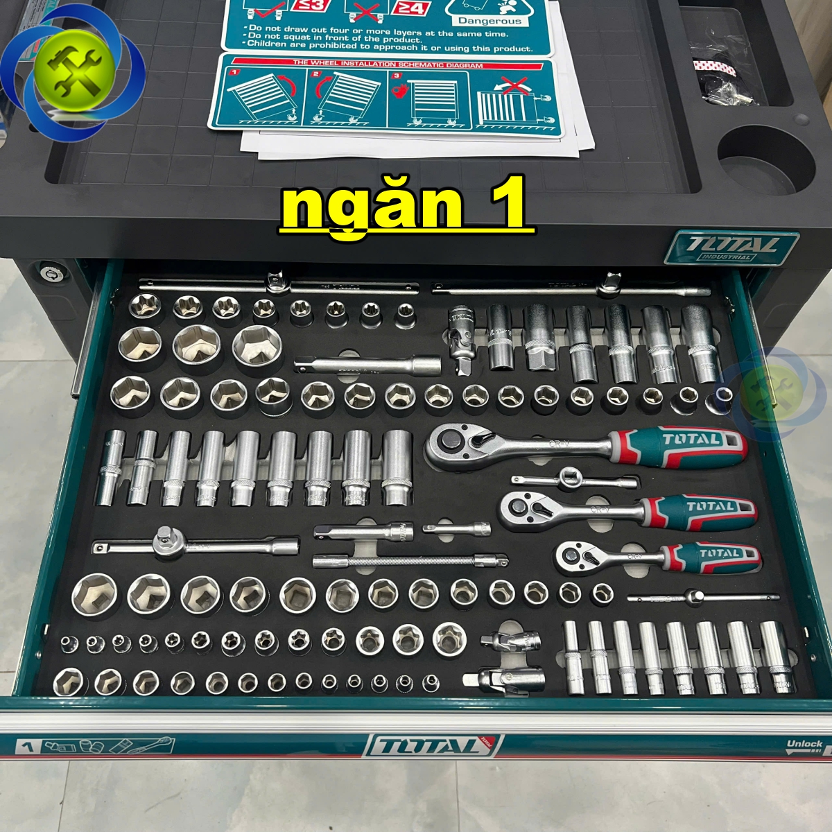 Tủ đồ nghề 7 ngăn 328 chi tiết TOTAL THPTCS73281 – CÔNG TY TNHH DỤNG CỤ ...