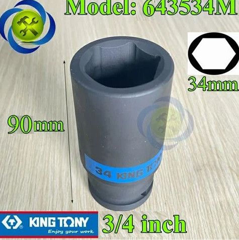 (ĐỦ SIZE) Tuýp 3/4 inch Kingtony 6435 loại 6 cạnh màu đen – CÔNG TY ...