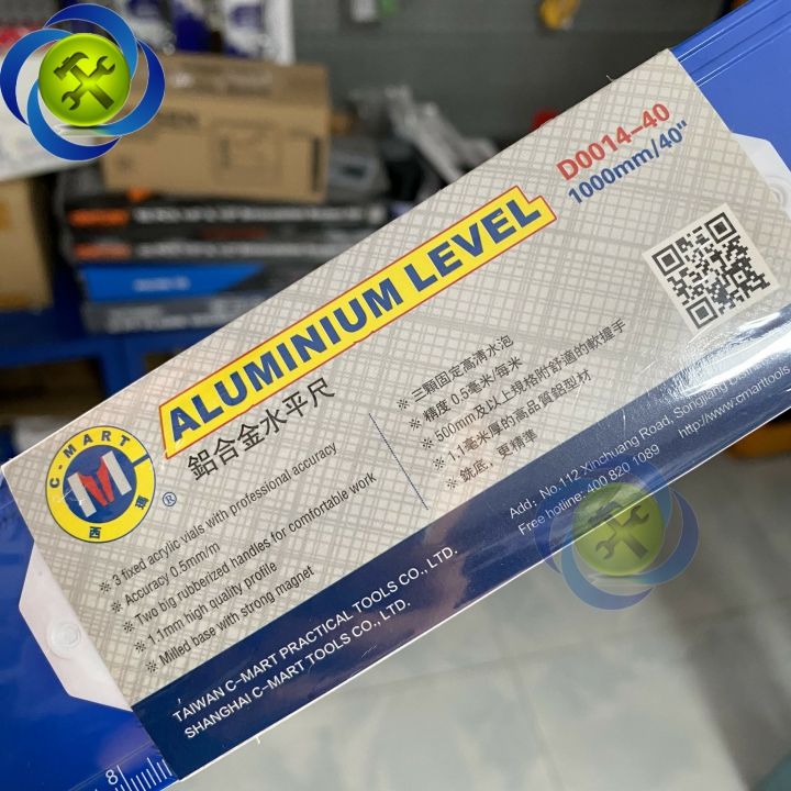 Thước thủy C-Mart D0013-40 1000mm có từ (1 mét) – CÔNG TY TNHH DỤNG CỤ CƠ KHÍ THANH TRÚC