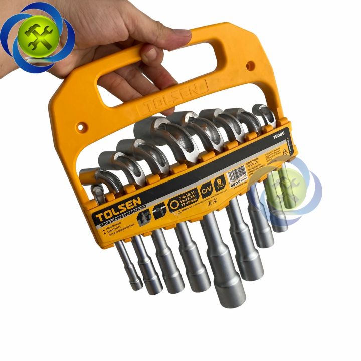 Bộ điếu 9 chi tiết Tolsen 15086 (7-19mm) thép CR-V – CÔNG TY TNHH DỤNG ...