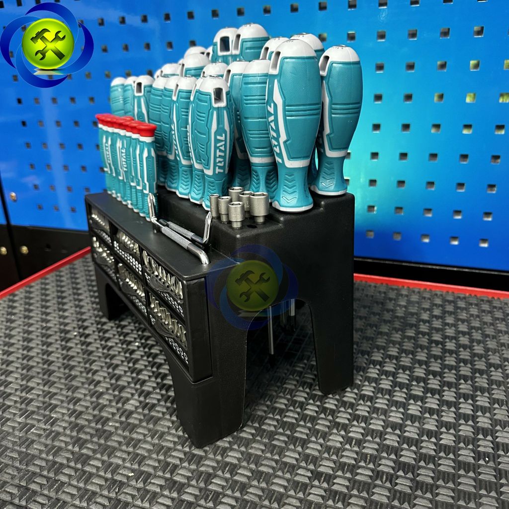 Bộ tua vít Total 100 chi tiết có khay để tua vít Total THT2506100 ...