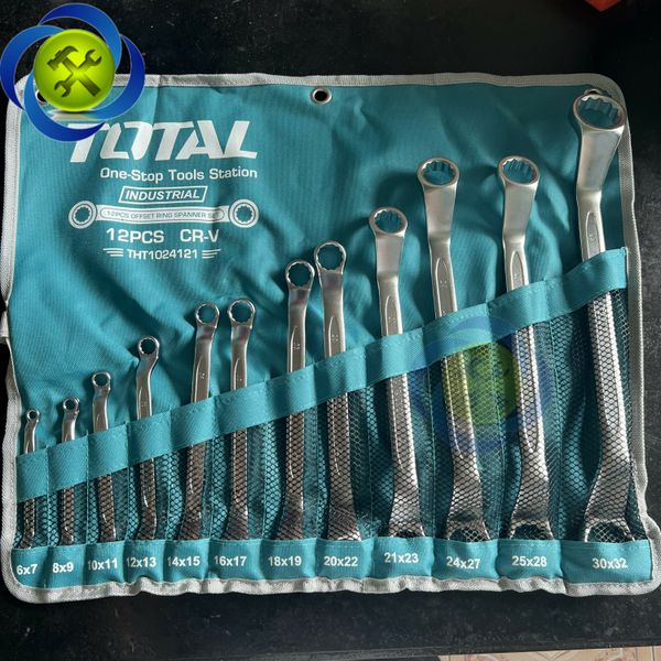 Bộ cờ lê hai đầu tròng Total THT1024121 loại 12 chi tiết (6-32mm ...