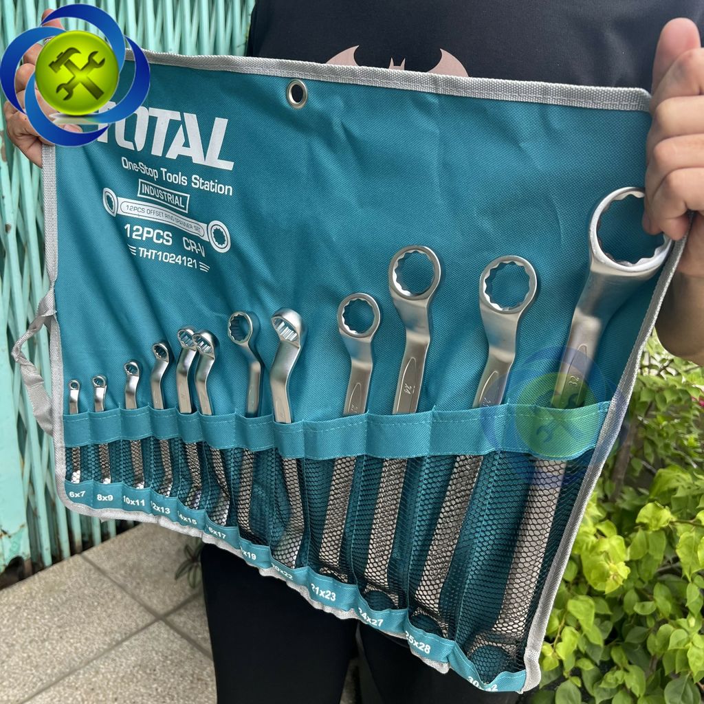 Bộ cờ lê hai đầu tròng Total THT1024121 loại 12 chi tiết (6-32mm ...
