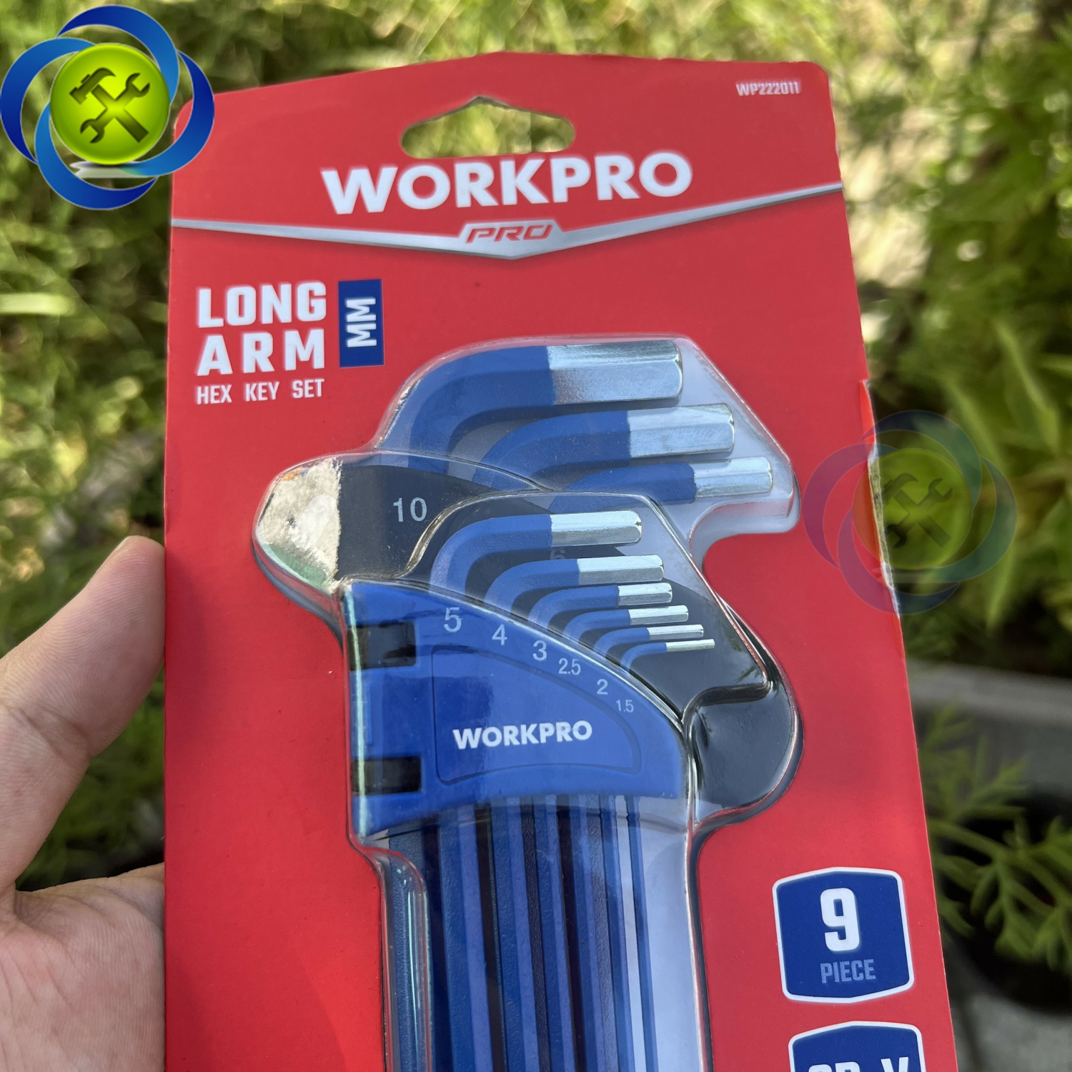 Bộ lục giác đầu bi 9 chi tiết Workpro WP222011 (1.5-10mm) - màu xanh – CÔNG TY TNHH DỤNG CỤ CƠ ...