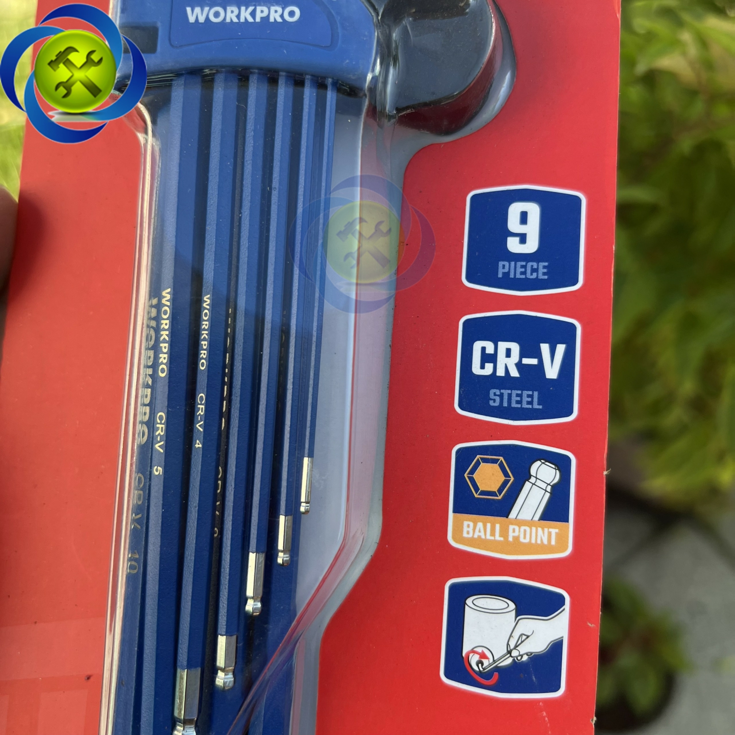 Bộ lục giác đầu bi 9 chi tiết Workpro WP222011 (1.5-10mm) - màu xanh – CÔNG TY TNHH DỤNG CỤ CƠ ...