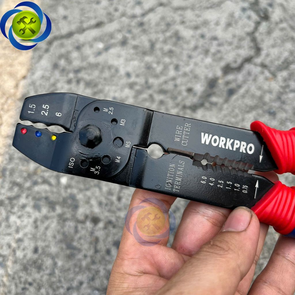 Kìm tuốt dây điện đa năng Workpro WP291001 dài 200mm – CÔNG TY TNHH DỤNG CỤ CƠ KHÍ THANH TRÚC