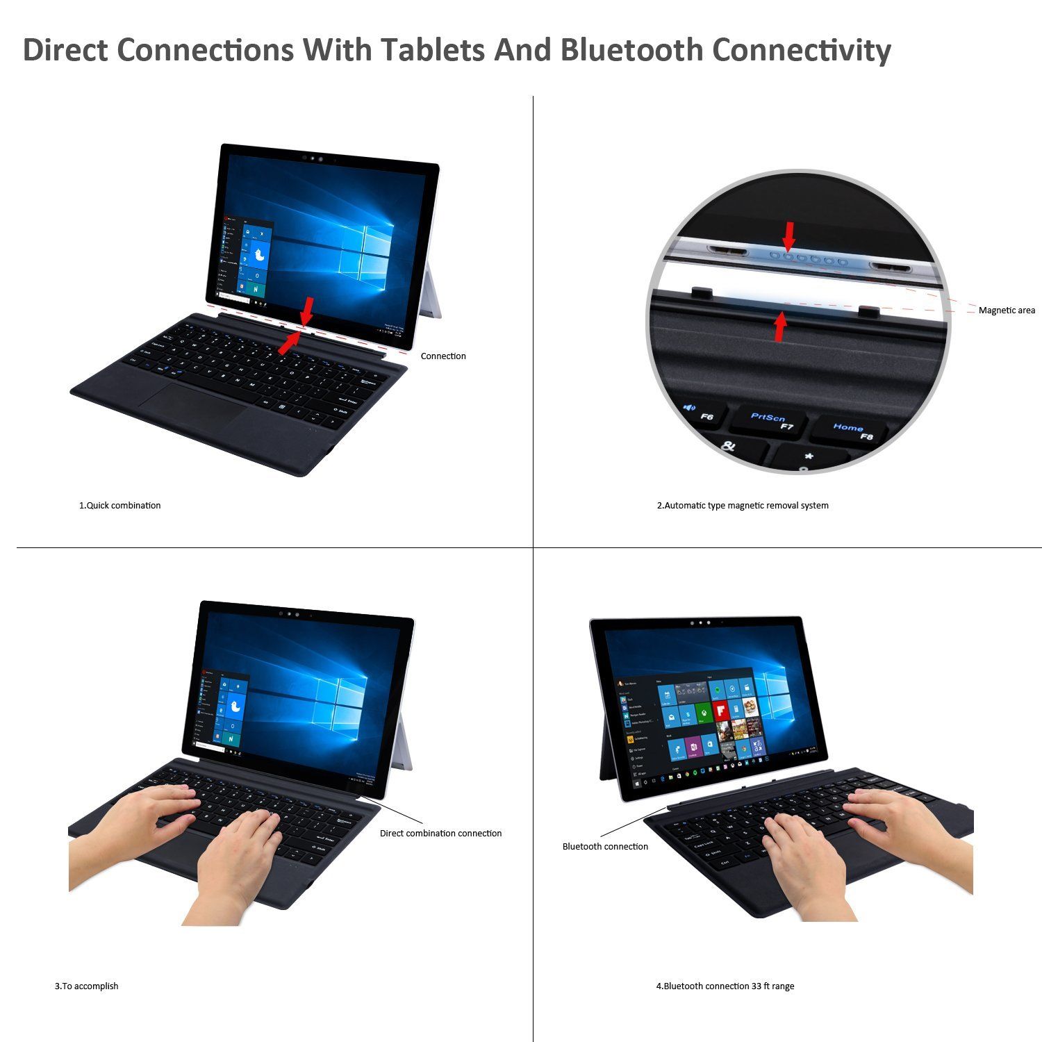 Bàn phím bluetooth typer cover surface pro 3/pro 4 ultra slim – PROMAX SHOP