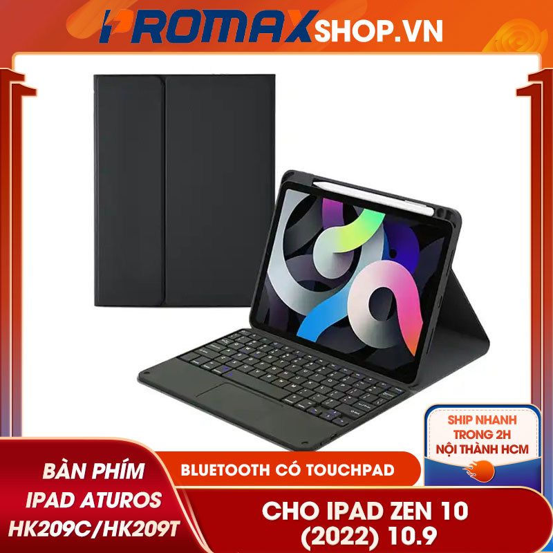 Bàn phím Bluetooth iPad Aturos HK11 tích hợp touchpad cho iPad 10.9 ...