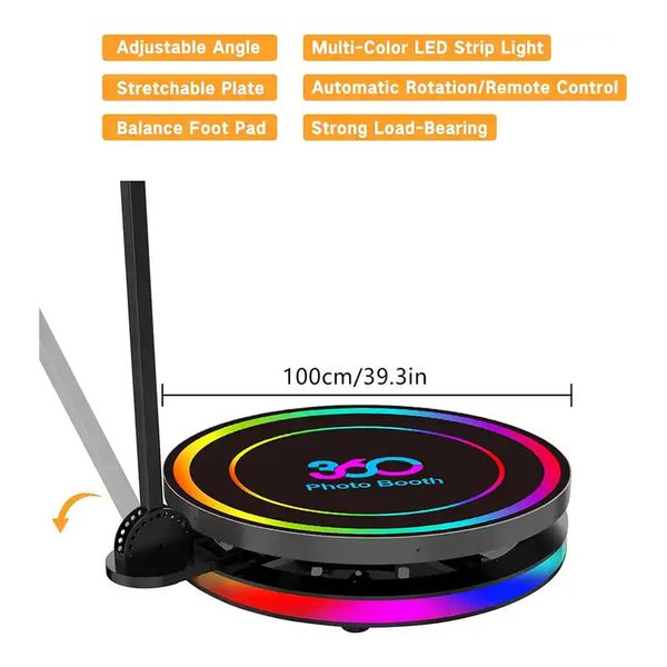 Bàn Xoay Photo Booth 360, bục xoay 360 độ quay video, chụp ảnh – PROMAX SHOP