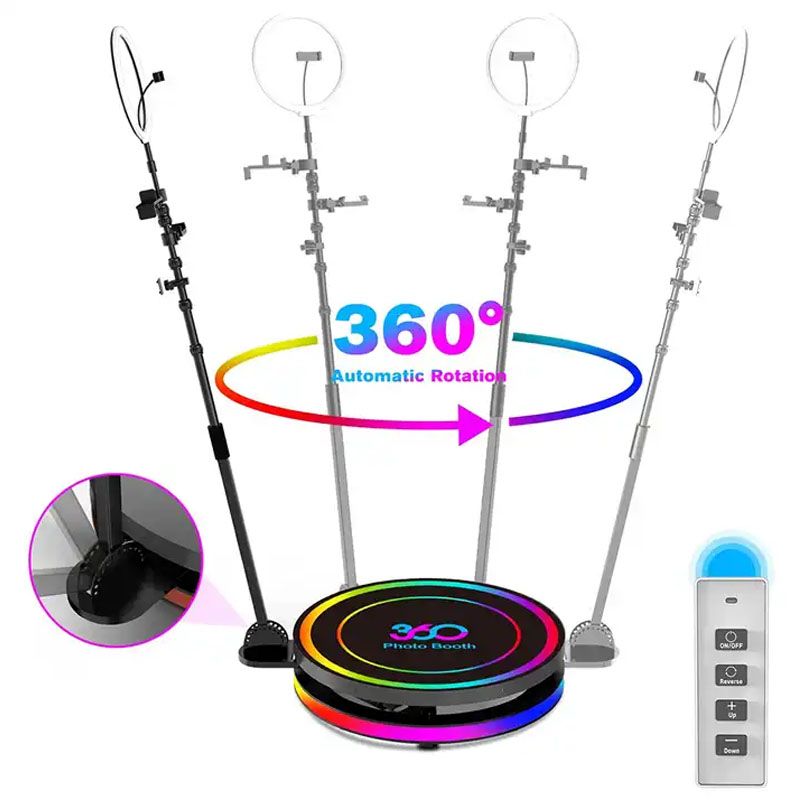 Bàn Xoay Photo Booth 360, bục xoay 360 độ quay video, chụp ảnh – PROMAX SHOP