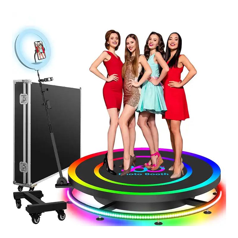 Bàn Xoay Photo Booth 360, bục xoay 360 độ quay video, chụp ảnh – PROMAX SHOP