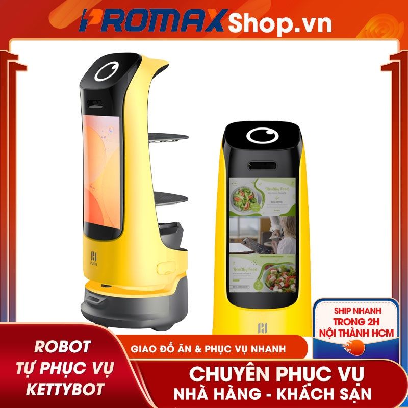 Robot tự phục vụ AI thông minh Pudu Kettybot cho nhà hàng, khách sạn ...