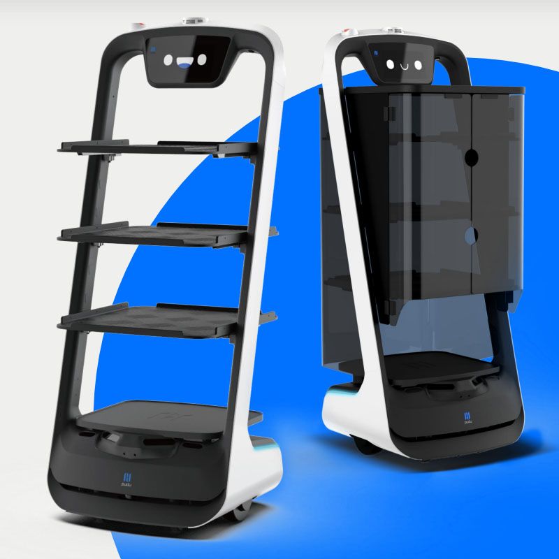 Robot phục vụ giao hàng thông minh Aturos PuduBot cho nhà hàng, quán ...