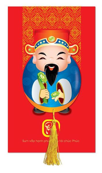Túi lì xì Phúc-Lộc-Thọ - Ông Phúc