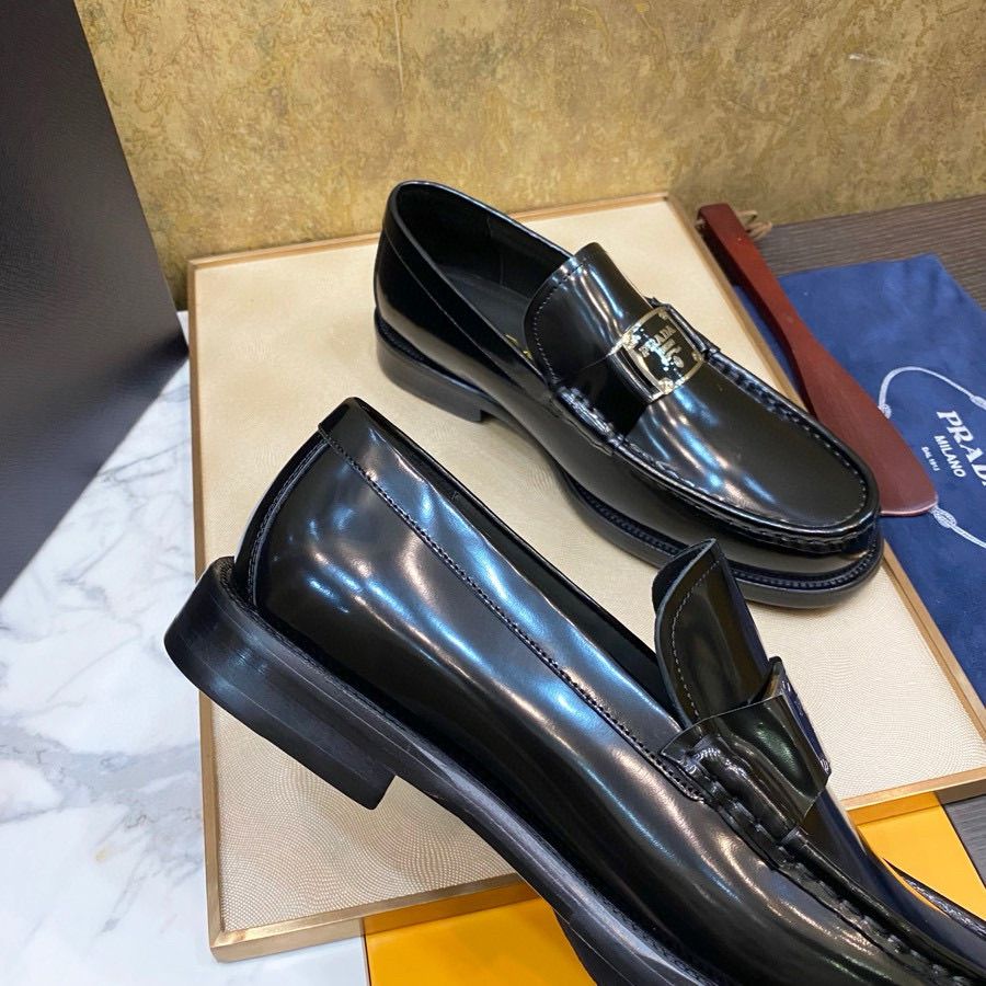 Giày nam Loafer PRADA* da bóng đẹp sang lịch lãm VIP 1:1 3200k Cửa hà ...
