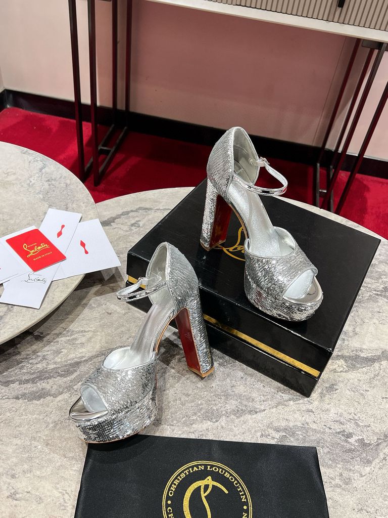 Sandal cao gót Lou.bou.tin* da bóng cao 13cm 1950k Giày Lou Pump của M ...