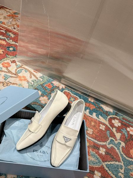 Giày nữ Loafer PRADA* da bóng đẹp sang VIP 1:1 loại 2,5cm và 4,5cm 170 ...