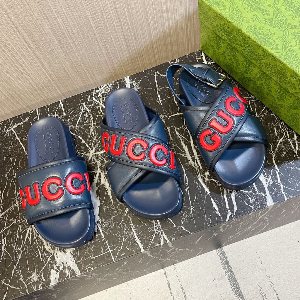 Dép GUCCI* / sandal GUCCI* nam nữ da bò lỳ đẹp cao cấp có 3 dáng 1650k ...