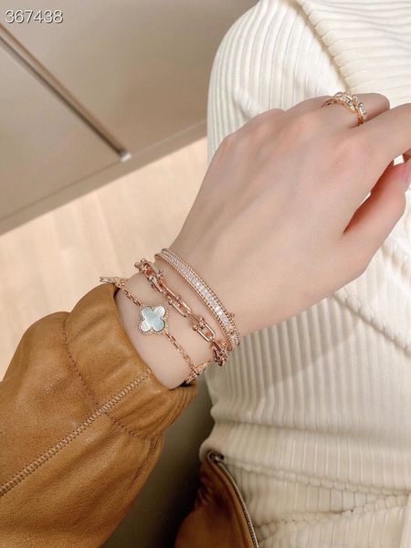 Lắc tay đá Van* Cleef* 800k Van Cleef & Arpels Vòng tay toàn kim cươn ...