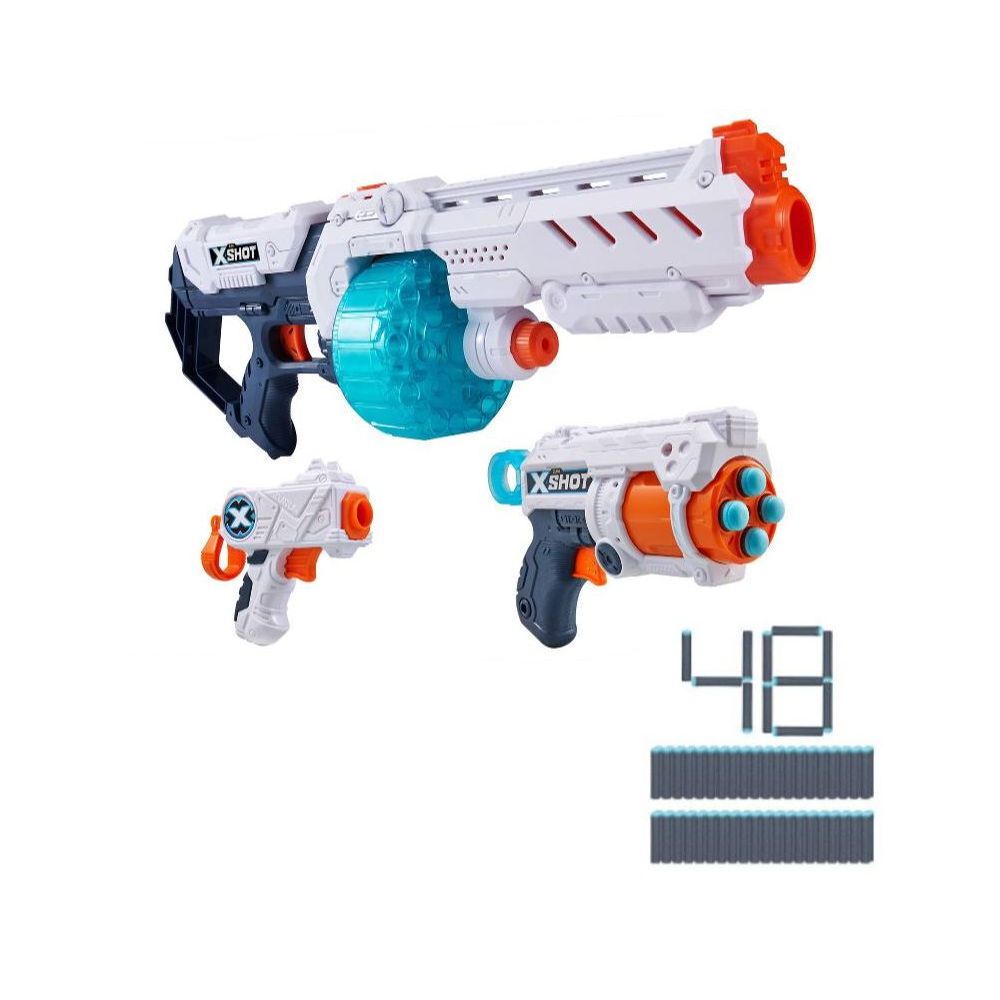 X-Shot EXCEL Combo Pack - Turbo Fire, Fury 4 and Micro Blasters – NERF ...