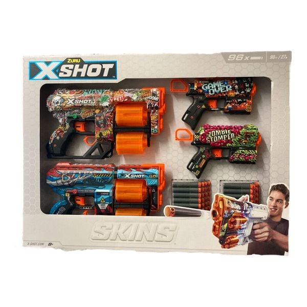 X-Shot Skins Dread & Flux Combo Pack – NERF VIỆT NAM