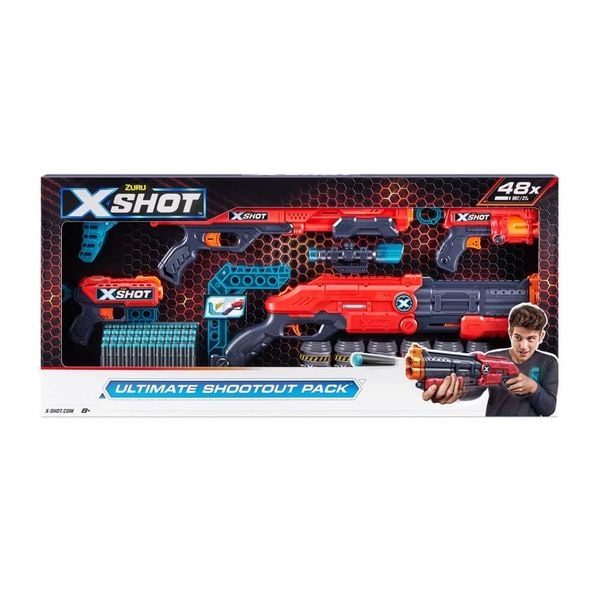 X-Shot Ultimate Shootout Pack (RED Edition) – NERF VIỆT NAM