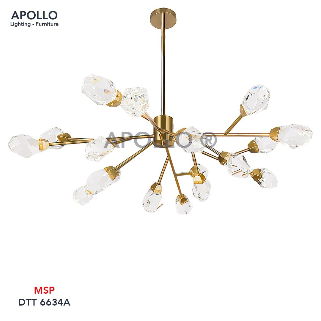 Đèn chùm pha lê Decor DTT 6634A – Đèn Trang Trí Apollo Lighting