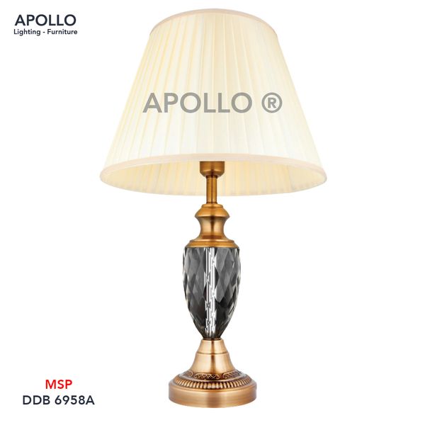Đèn bàn cổ điển chụp vải DDB 6958A – Đèn Trang Trí Apollo Lighting