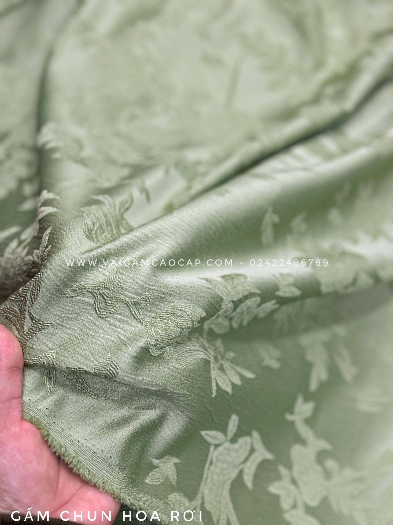 Gấm Chun Hoa Rơi – VẢI GẤM CAO CẤP