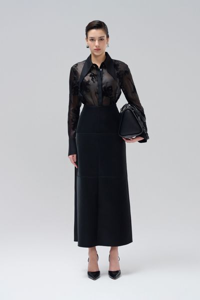 AIMEE A-LINE SKIRT – WHITE ANT