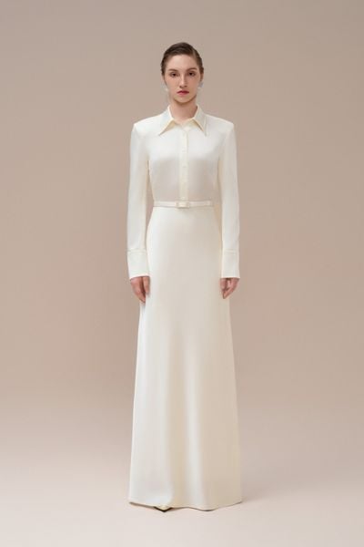 AUDREY DAY DRESS – WHITE ANT