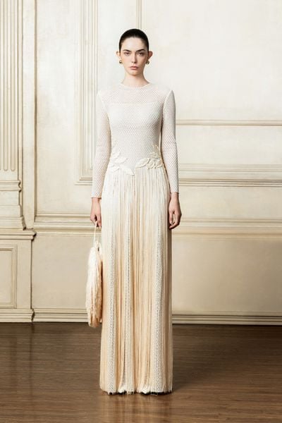 LARISSA LONG DRESS – WHITE ANT