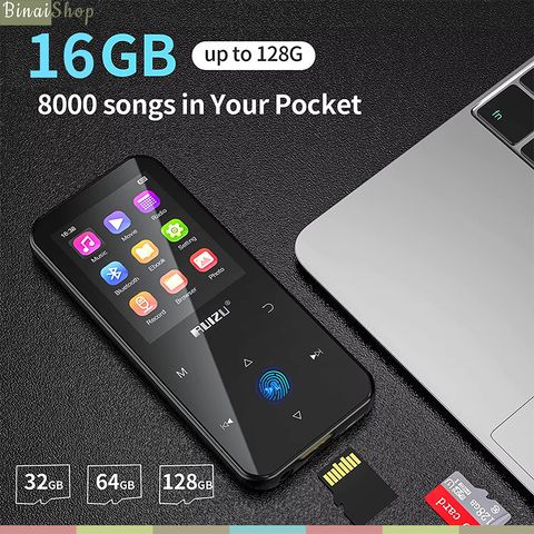 Ruizu D19 - Máy nghe nhạc Lossless Siêu Mỏng, Bluetooth 5.0 (16GB) – BINAI