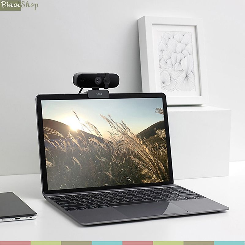 Rapoo C280 - Webcam Họp Trực Tuyến Tự Động Lấy Nét 2K, Góc Rộng 85° – BINAI