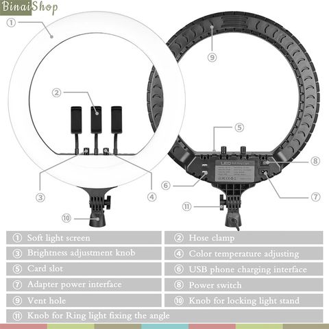 Đèn LED Ring RL21 / RL18 - Đèn Led Dành Cho Chụp Ảnh , Quay Phim – BINAI